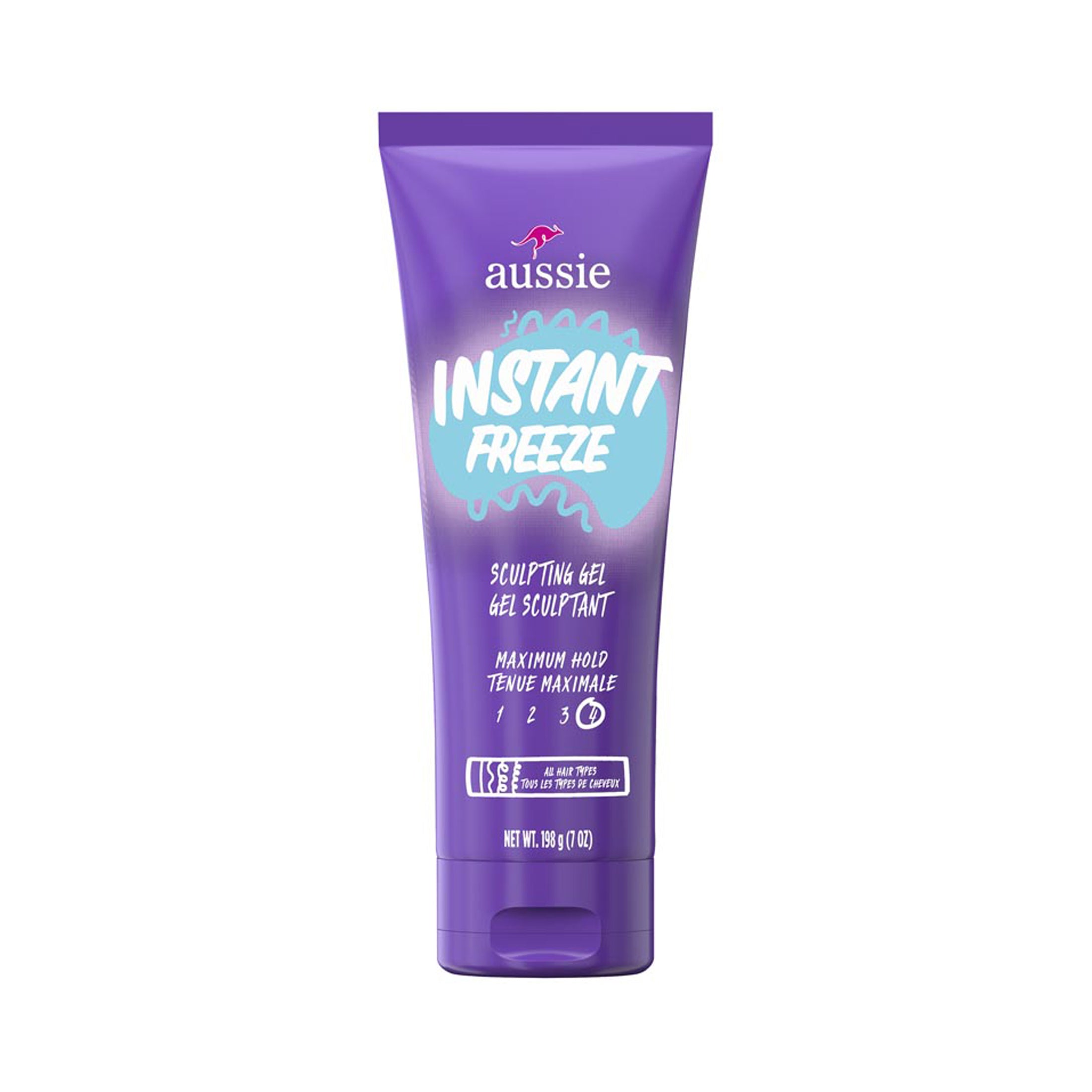 Aussie - Instant Freeze 20-Hour Hold Hair Gel with Jojoba Oil & Sea ...